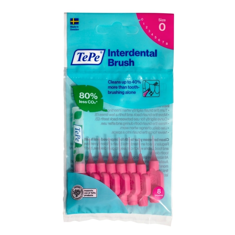 TePe Interdental Brushes - Pack of 8 for Effective Cleaning – Twice Daily