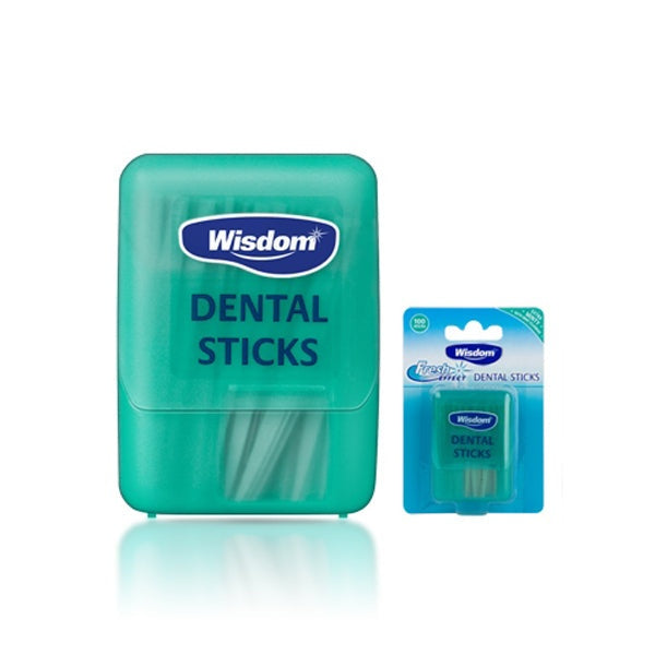Wisdom Fresh Effect Dental Sticks - Pack of 100 for Clean Teeth – Twice ...